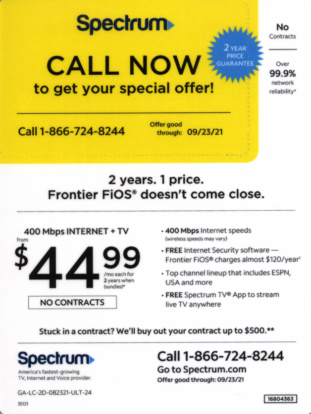 False advertising : r/Spectrum